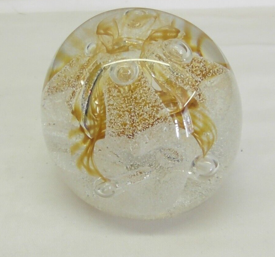Caithness Glass Paperweight “Congratulations” in Gold/Clear Coa | eBay UK