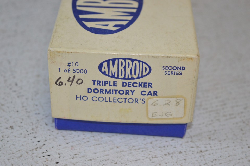 Ambroid Triple Decker Dormitory Car HO Collector's 1 of 5000 | eBay