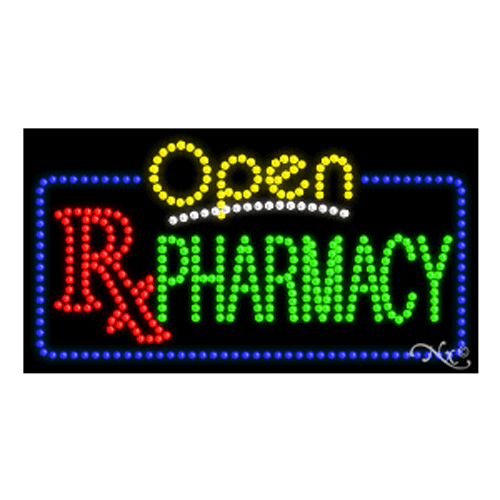 Pharmacy LED Neon Sign 32"L x 17"H #25554 | eBay