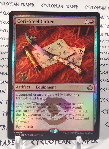 FOIL Prerelease CORI-STEEL CUTTER mtg EX/NM Tarkir Dragonstorm Rare ...