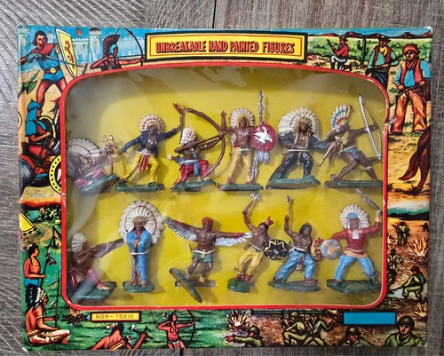 Marx Hand Painted American Indian figures from 1970s NEW in box | eBay