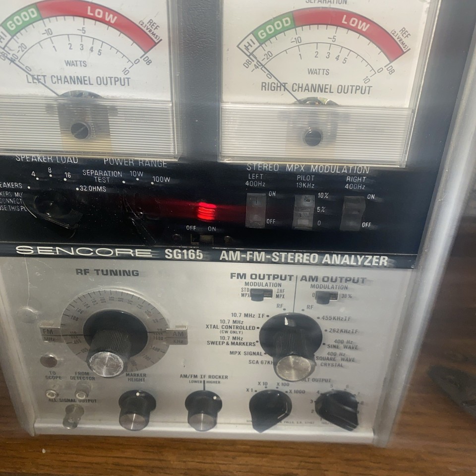 Vintage Sencore SG165 AM-FM-Stereo Analyzer - LY25 | eBay