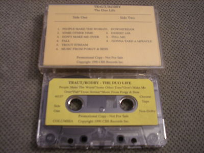 RARE ADV PROMO ross Traut / steve Rodby CASSETTE TAPE The Duo Life JAZZ ...