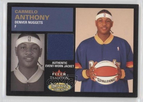 2003-04 Fleer Tradition - Throwback Threads Jersey #TT-CA Carmelo ...