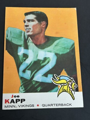 1969 Topps Football #35 Joe Kapp EX Minnesota Vikings Cal CFL HOF ...