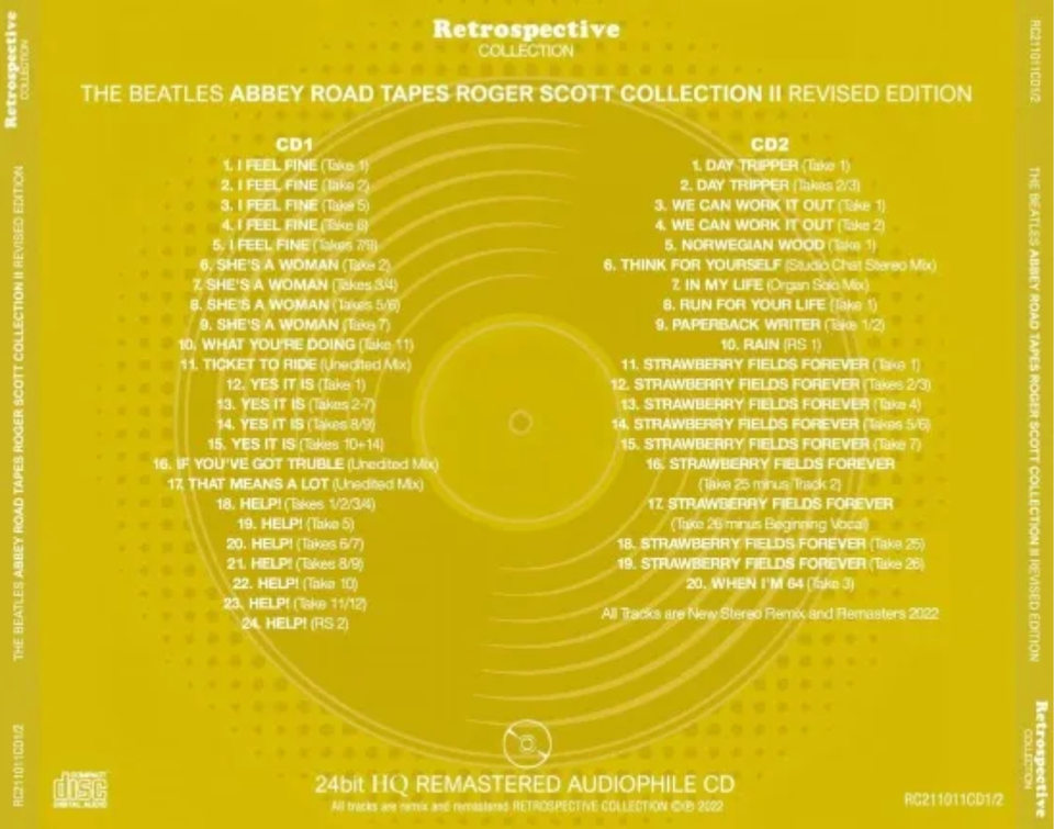 THE BEATLES - ABBEY ROAD TAPES - ROGER SCOTT COLLECTION II (RIVISED ...