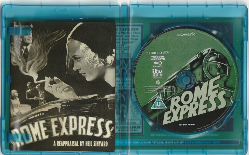 ROME EXPRESS Blu-ray REG B CONRAD VEIDT CEDRIC HARDWICKE WALTER FORDE JOAN BARRY 5027626803940 ...