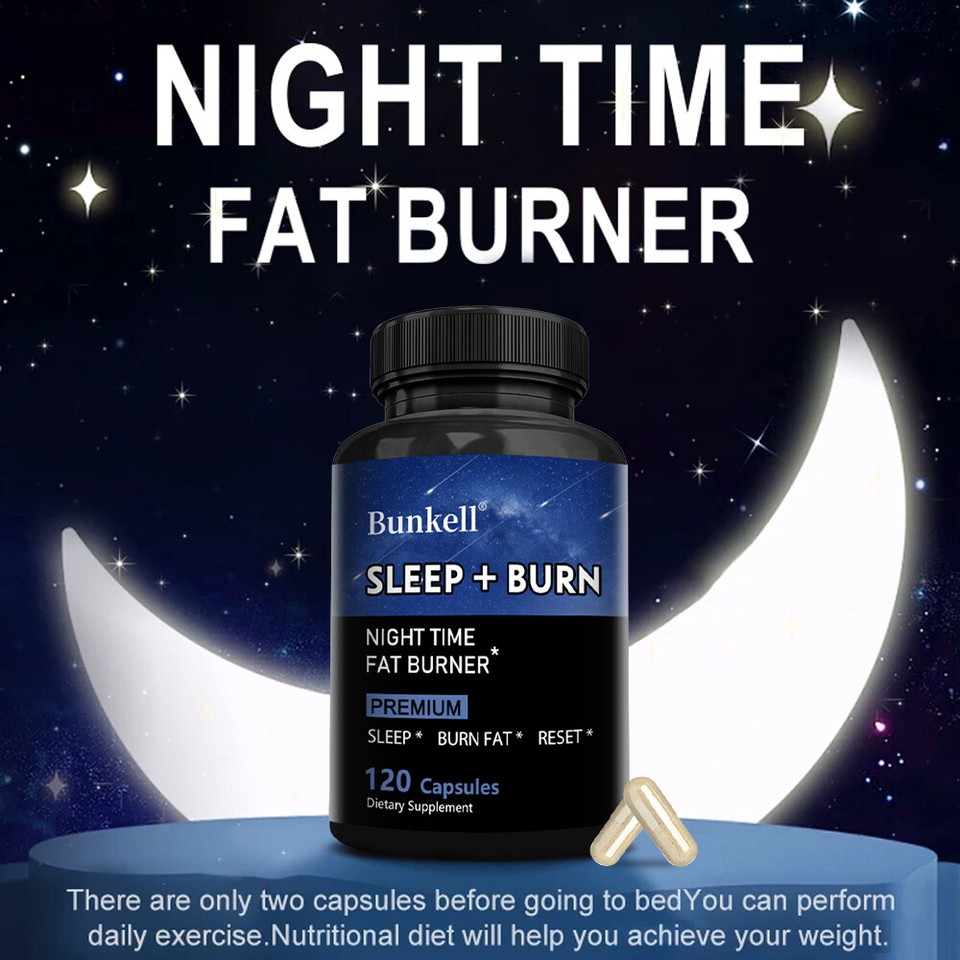 Nighttime Fat Burner Capsules - Sleep + Weight Management - Metabolism ...