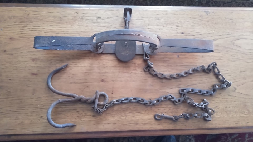 Vintage Antique TRIUMPH 415 Trap High-Grip Double Long Spring with ...