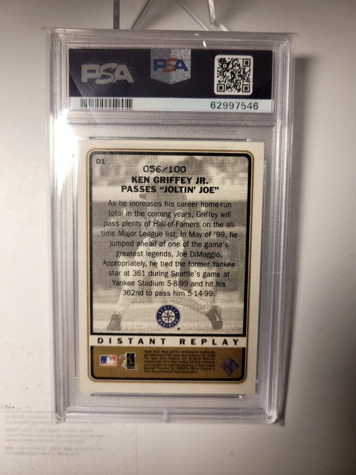 1999 Upper Deck Retro LEVEL 2 GOLD Distant Replay Ken Griffey Jr - PSA ...