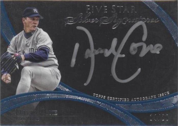 2014 Topps Five Star - Silver Signatures David Cone #FSSS-DC Blue /20 ...