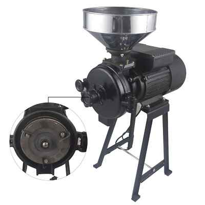 Heavy Duty Commercial 3000W Electric Grain Mill Grinder Feed Pulverizer ...