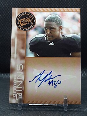 ARMON BINNS 2011 PRESS PASS BRONZE AUTO RC BENGALS DOLPHINS CINCINNATI ...