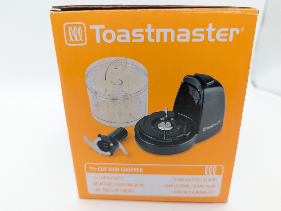 Toastmaster 1-1/2 Cup Mini Chopper TM-67MC Black New 655772018557| eBay