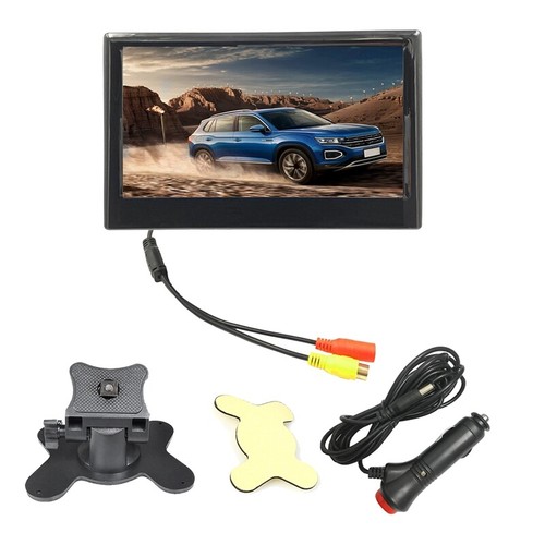 12V-24V 7 Inch TFT LCD Color Monitor for Car CCTV Reverse Rear View ...