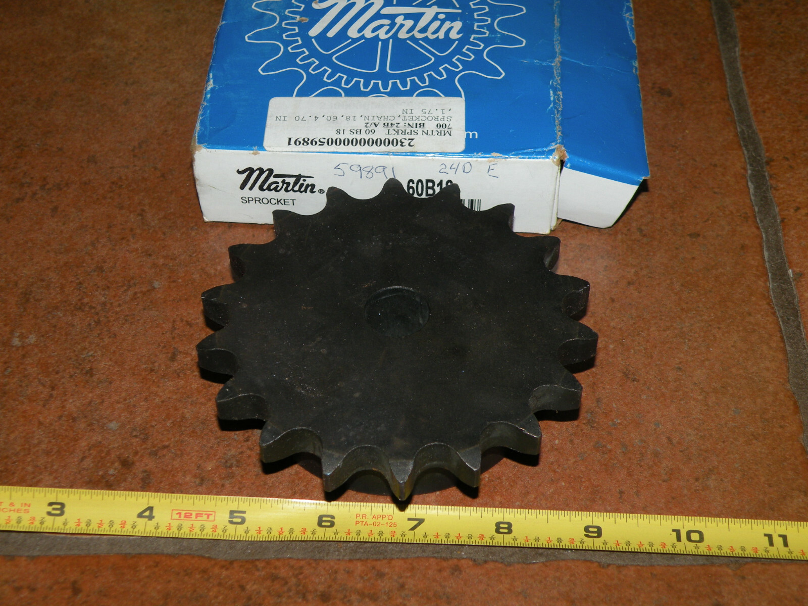 Martin Chain Sprocket 60B18 18, 60, 4.70", 1.75" | eBay