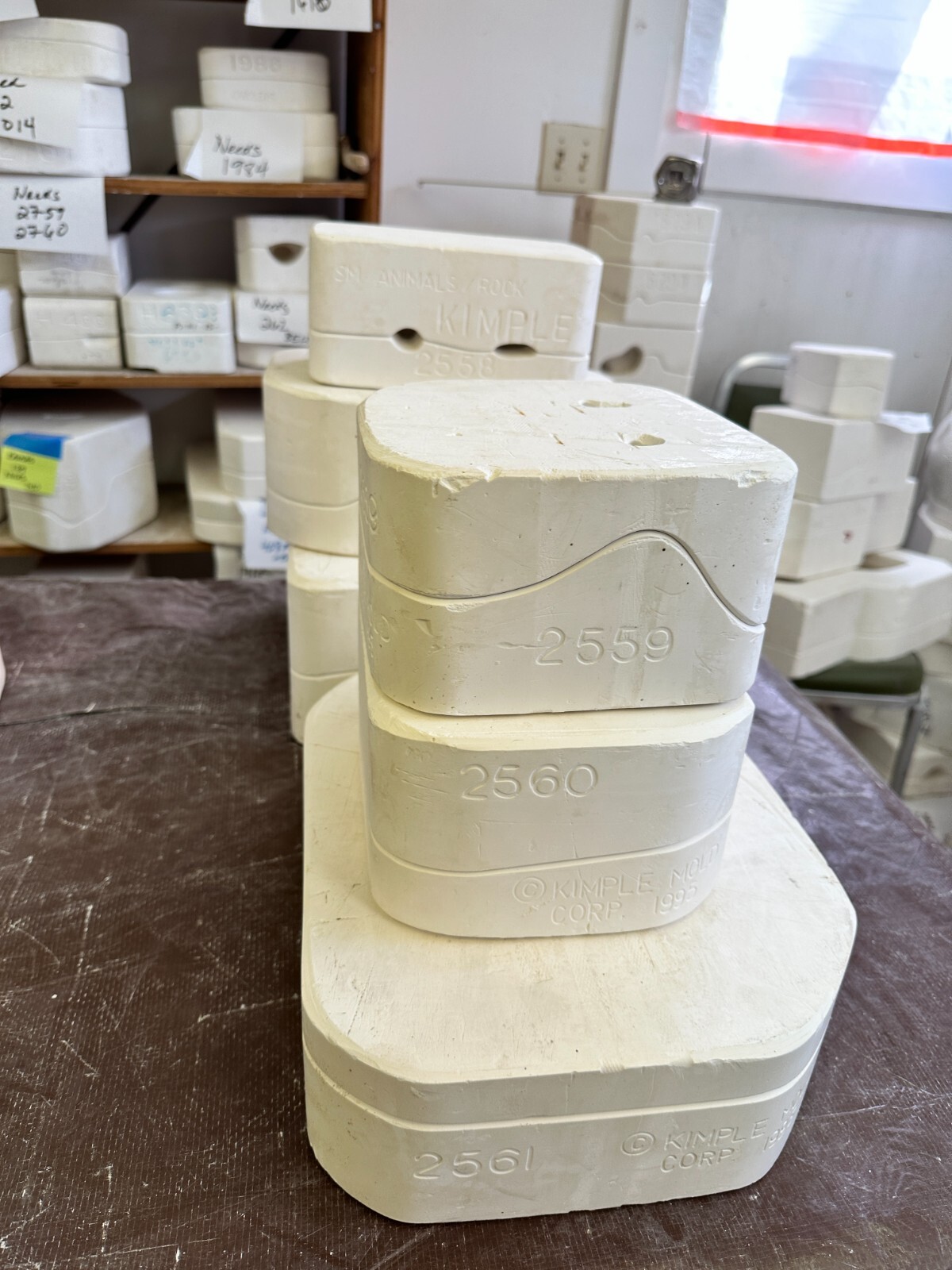 VINTAGE KIMPLE CERAMIC MOLD #2556/2557/2558/2559/2560/2561 INDIAN ...