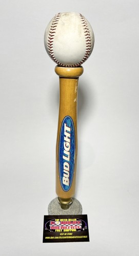 Vintage Bud Light MLB Baseball Bat & Ball Beer Tap Handle 14” Tall ...