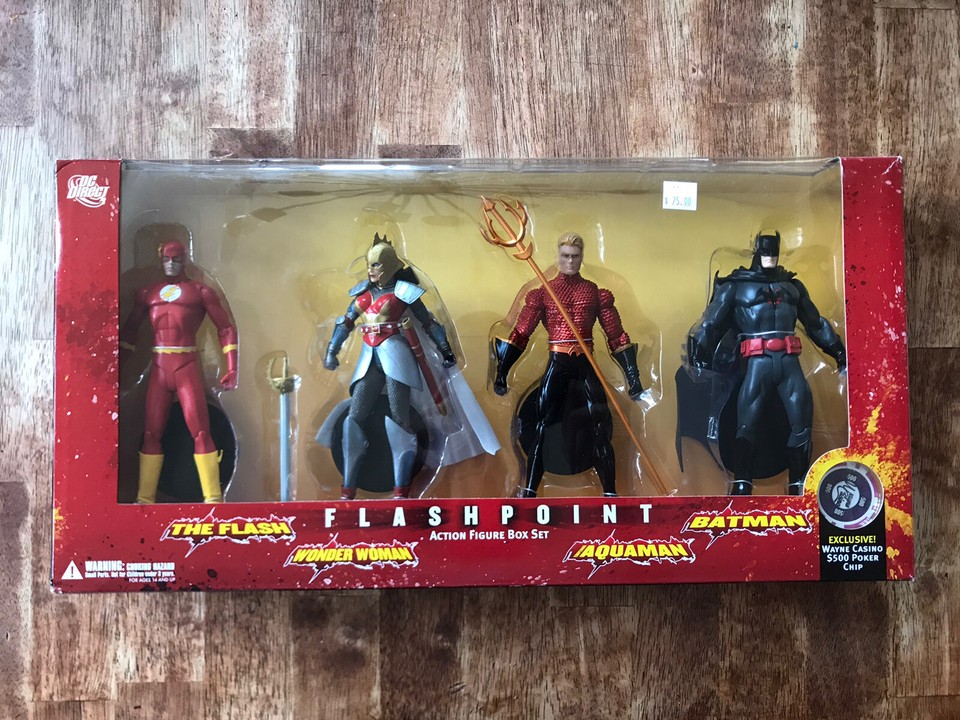 DC Flashpoint 4-Pack Action Figure Box Set Batman Flash Aquaman Wonder ...