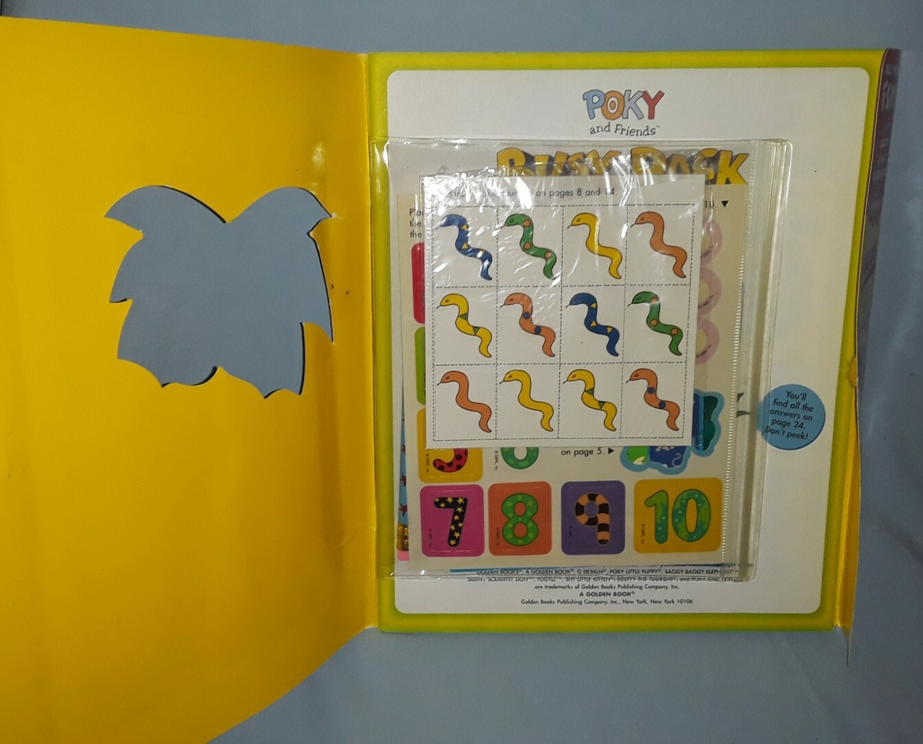 Vintage Golden Books Busy Pack: Poky & Friends 1-2-3 Animals! 1999 *Not ...