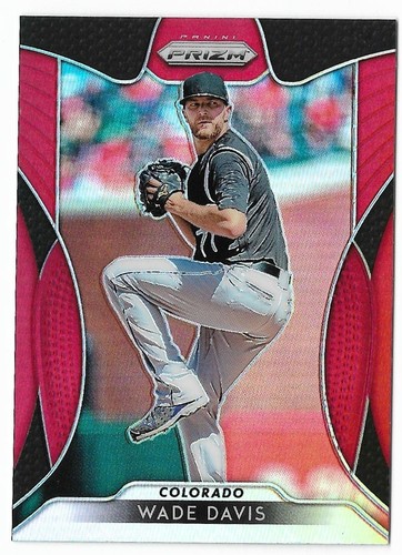 Wade Davis 2019 Panini Prizm Red #34 Colorado Rockies Parallel MLB ...