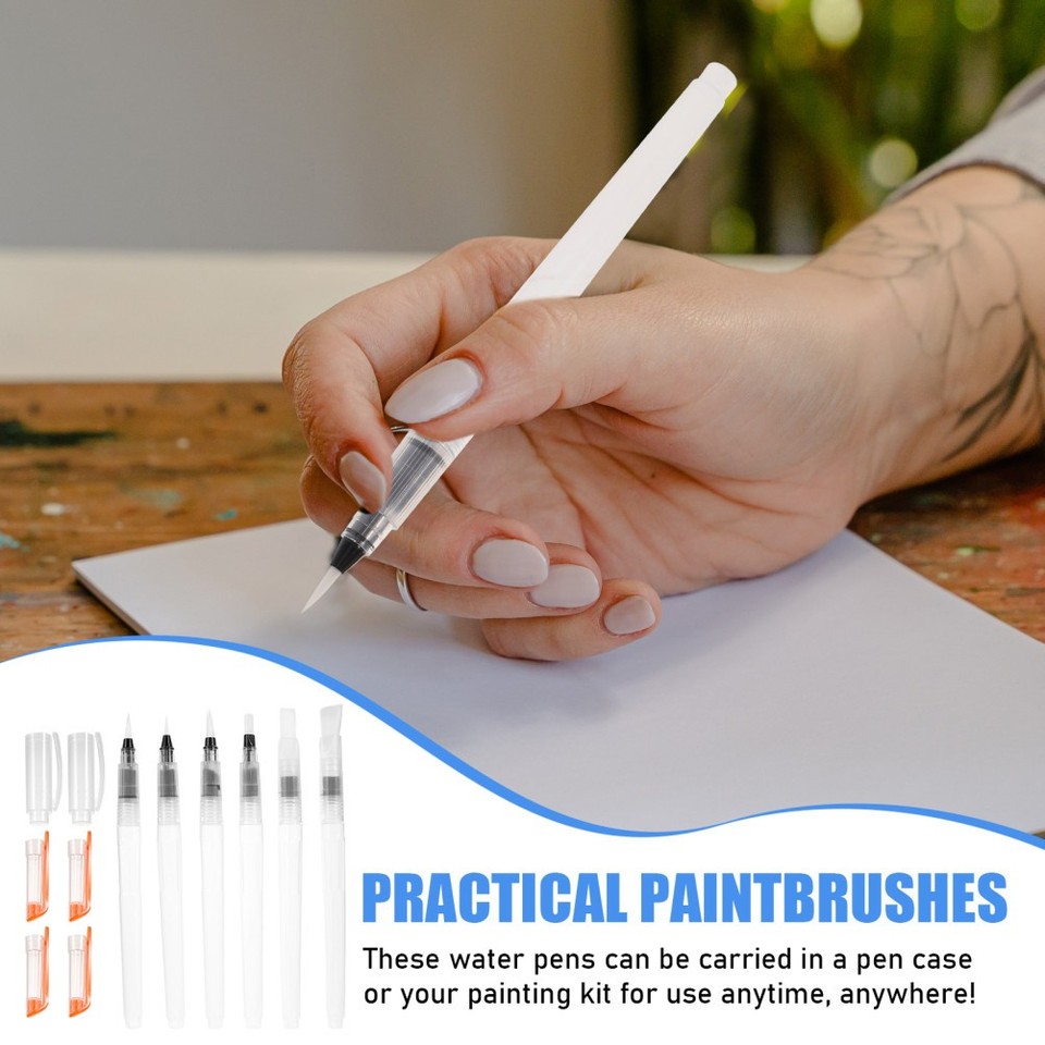 6Pcs Water Color Brush Pen Set Watercolor Paint Pens for Beginner ...