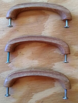 Set Of 3 Wood Cabinet Drawer Handle with Screws | eBay
