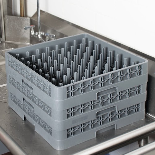 2 PACK Commercial Dishwasher Flatware Peg Cup Glass Plate Tray Dish ...