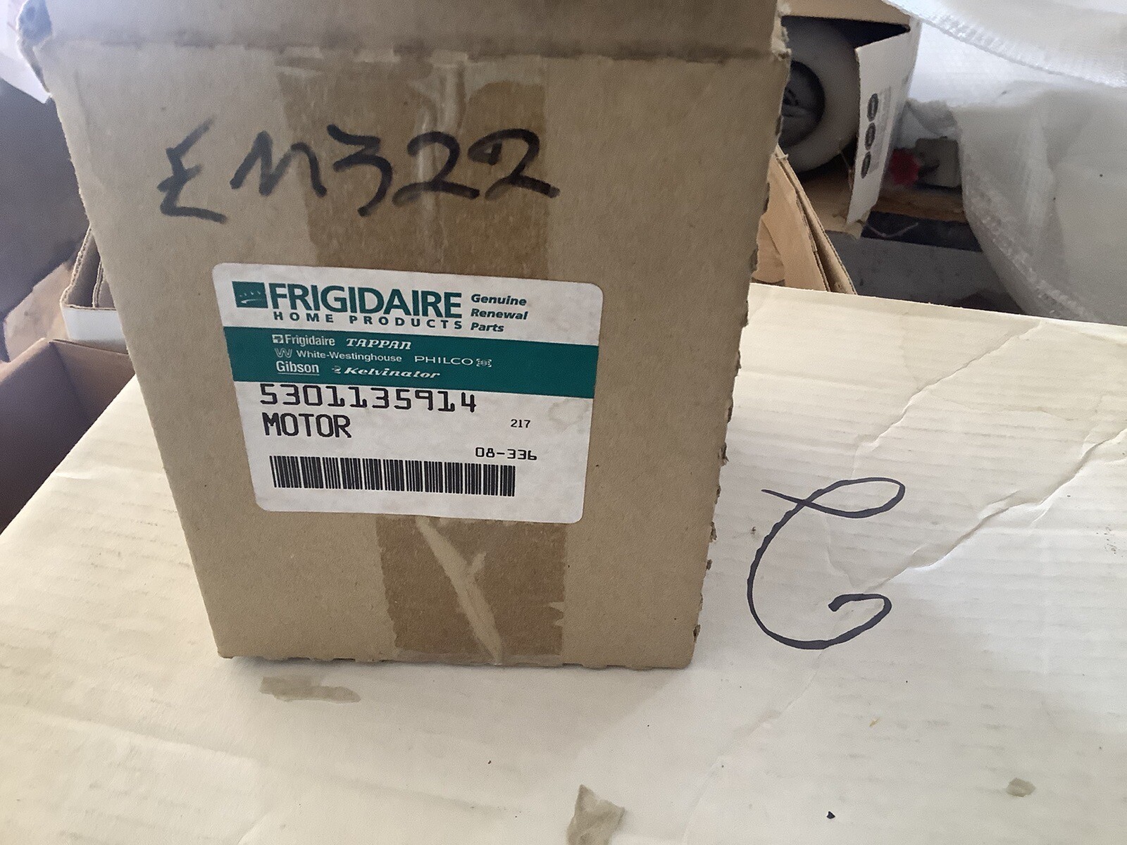 Genuine OEM Frigidaire Evaporator Fan Motor 5301135914 & EM322. Bx286 ...