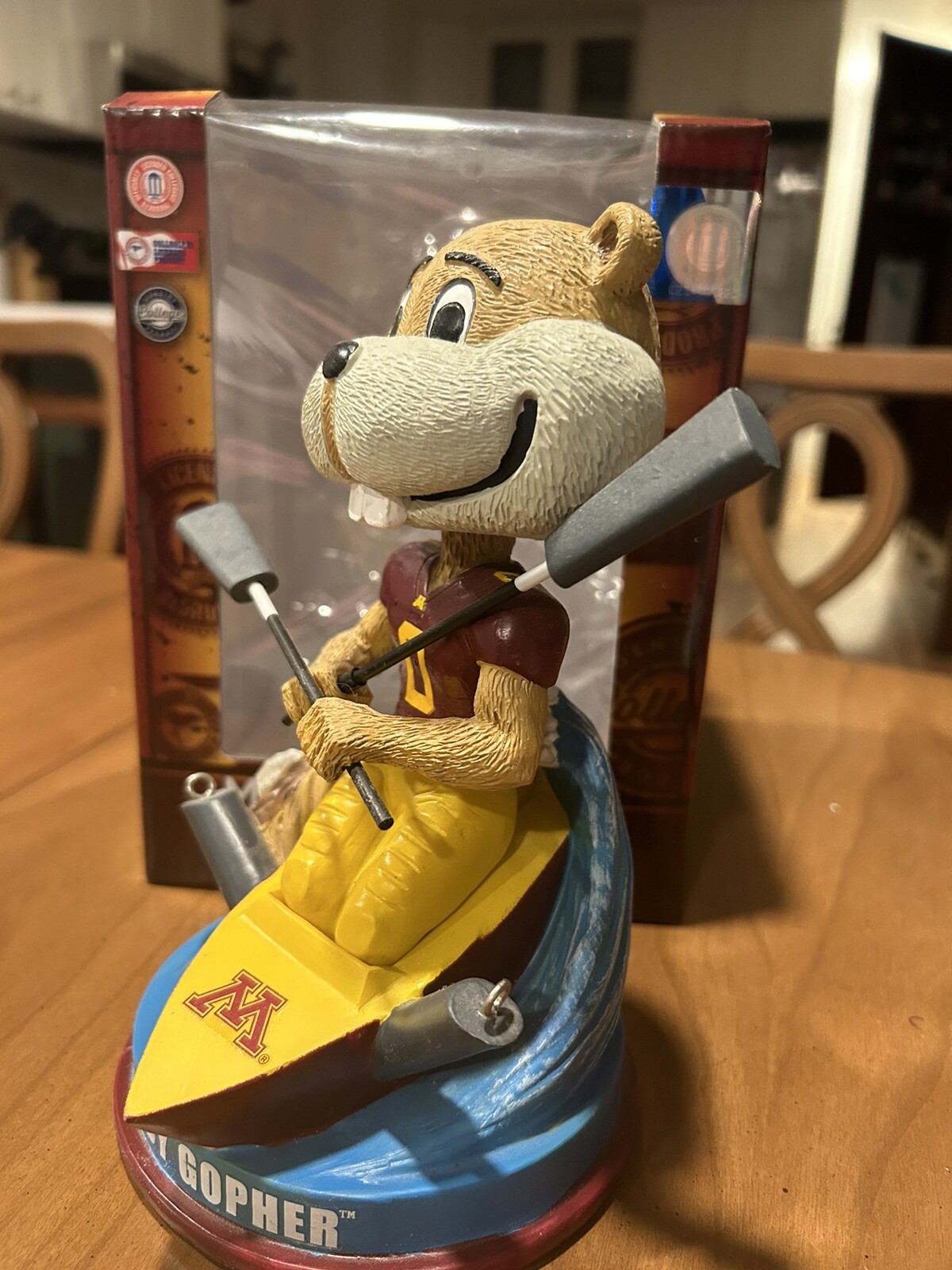 University of Minnesota Goldy Gopher Row The Boat Bobblehead for sale ...