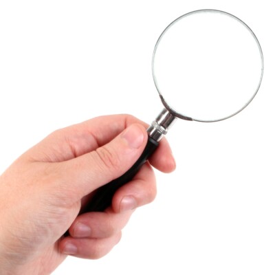 60mm MAGNIFYING GLASS 3.5x Strong Magnifier Inspection Glass Reading ...