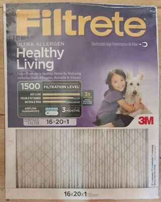 3M Filtrete 16x20x1 Ultra Allergen Reduction Air Filter | eBay