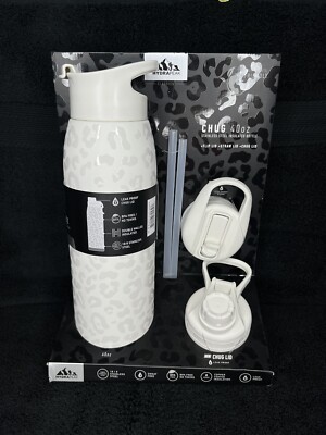 HYDRAPEAK Active 40oz Stainless Insulated Chug Water Bottle Cream ...