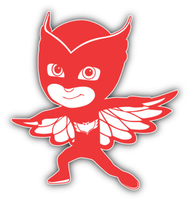 PJ Masks Cartoon Owlette Silhouette Sticker Bumper Decal - ''SIZES'' | eBay