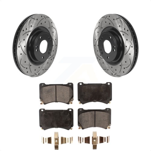 For Hyundai Genesis Front Coat Drill Slot Disc Brake Rotor Semi ...