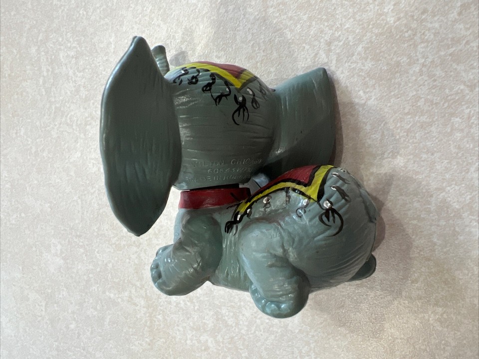 Vtg Wilton Plastic Celluloid Gray Circus Elephant Cake Topper Hong Kong ...