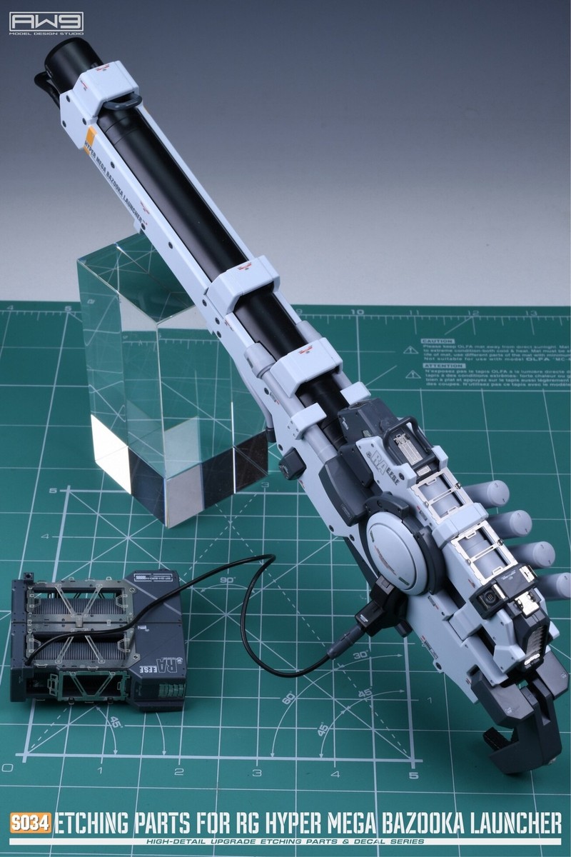 Gundam 1/144 RG Hyper Mega Bazooka Launcher For Hi-V Nu, 59% OFF