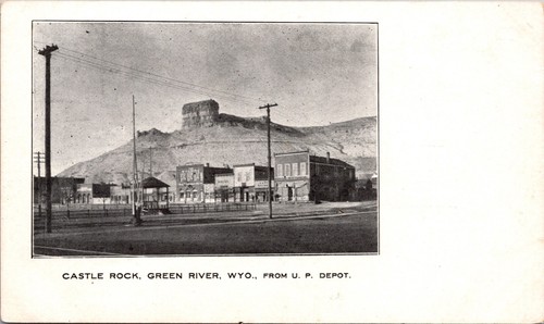 Postcard Castle Rock, Green River, Wyoming from Union Pacific Railroad ...
