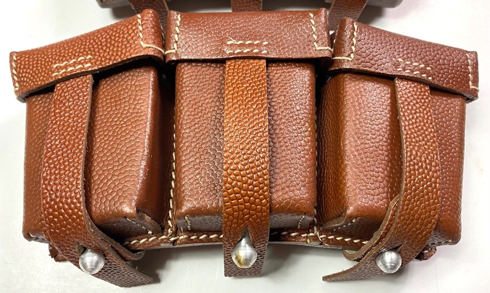 WWII GERMAN K98 98K RIFLE AMMO POUCHES, PAIR-BROWN, | eBay
