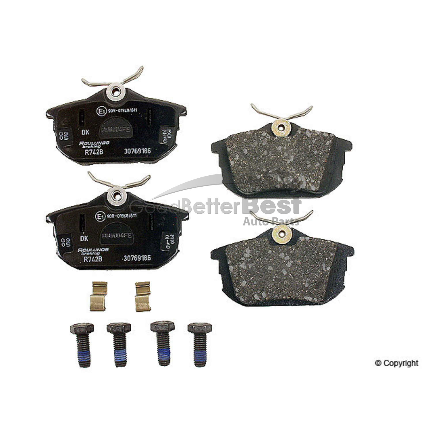 New Genuine Disc Brake Pad Set Rear 31262468 30769186 for Volvo S40 V40 ...