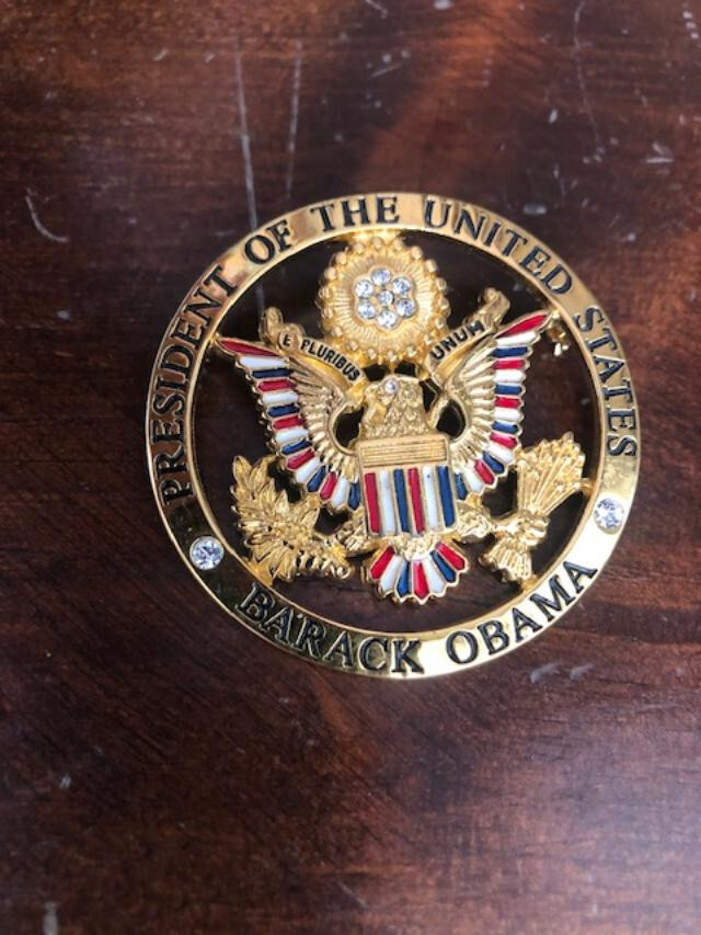Rare Barack Obama Inaugural Brooch / Pin - 100% authentic by ANN HAND 1 ...