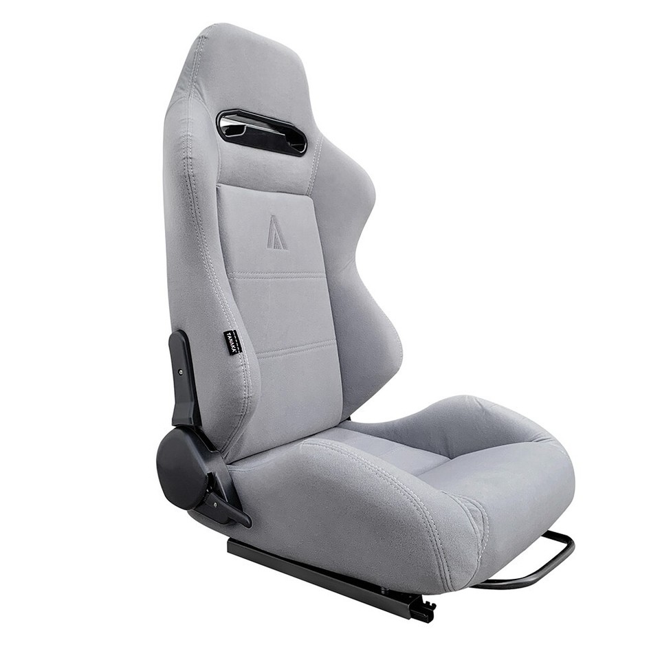 PAIR TANAKA GRAY CLOTH RACING SEATS RECLINABLE w/ SLIDER FOR TOYOTA ...