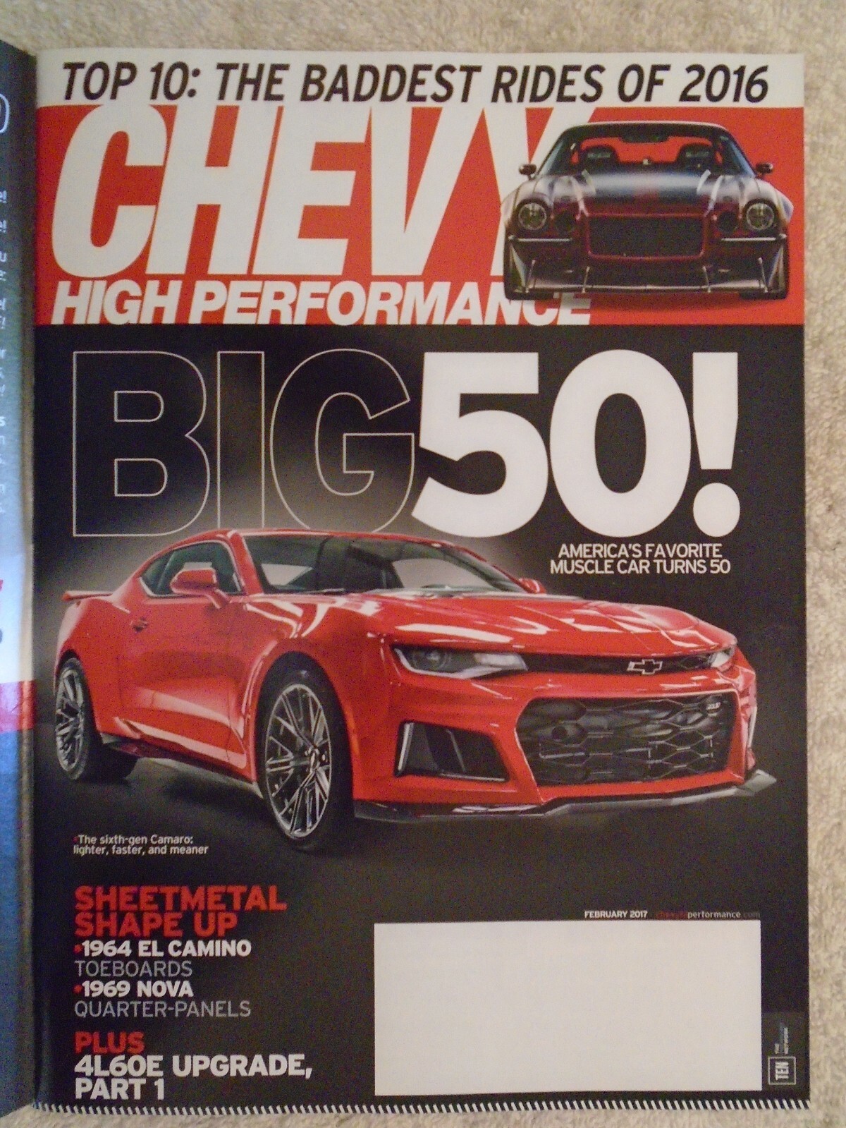 Chevy High Performance Magazine Issues 2016 To 2019 - SAVE on Multiples ...