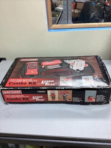 Craftsman Laser Level Trac Combo Kit 4 in 1 Measuring Tool Set #9-48255 ...