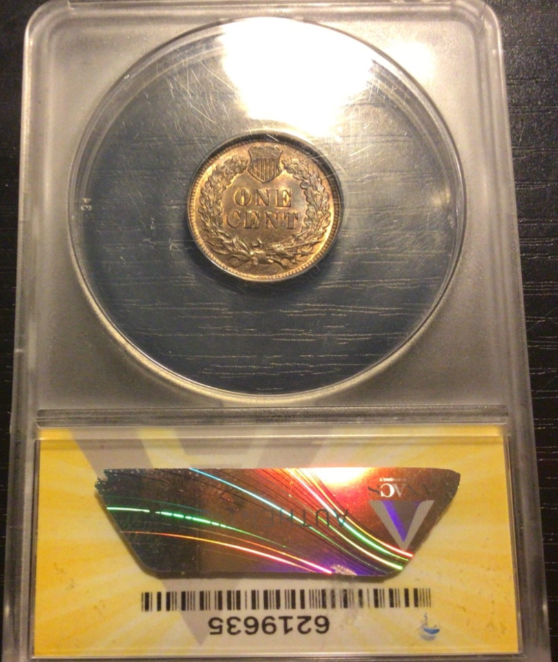 Rare 1906 1c Indian Head Cent, Repunched Date SNOW-1 MS63. Great Color ...