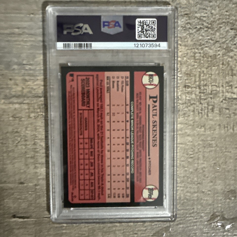 2024 Topps Chrome Update Series 1989 Topps Baseball Paul Skenes RC Gold ...