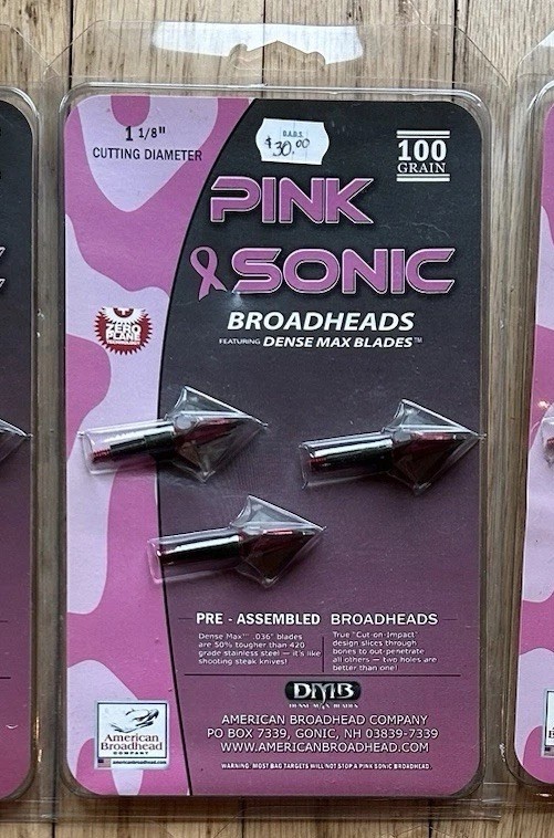Pink Sonic Broadheads 100 Grain 1 1/8 Cutting Diameter | eBay
