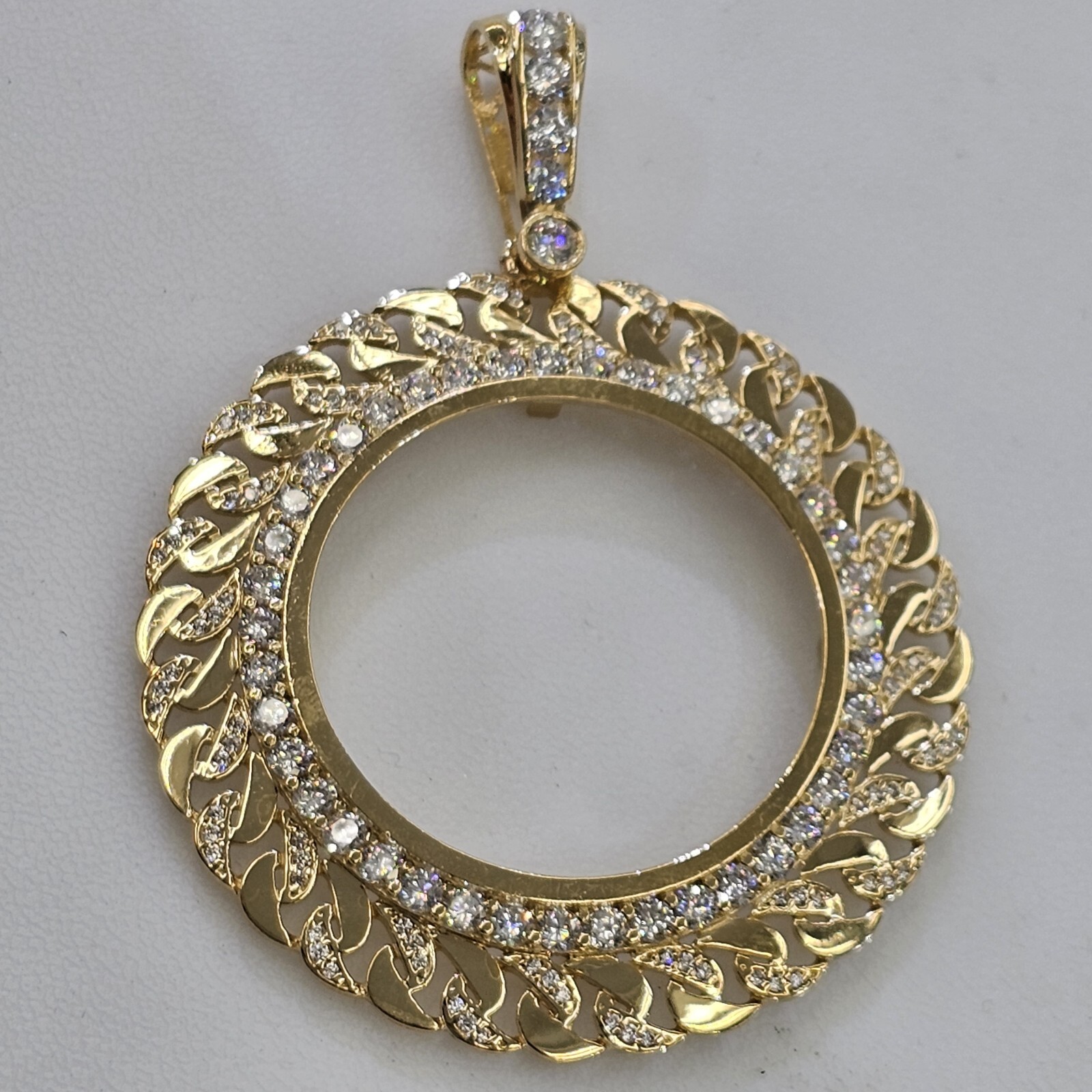 14k solid gold 50 pesos centenario Coin Bezel Frame pendant Heavy | eBay