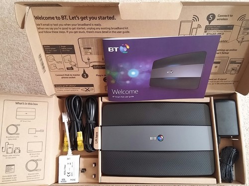 BT Smart Home Hub 6 Infinity Fibre Broadband Router Wireless Wi-Fi ...