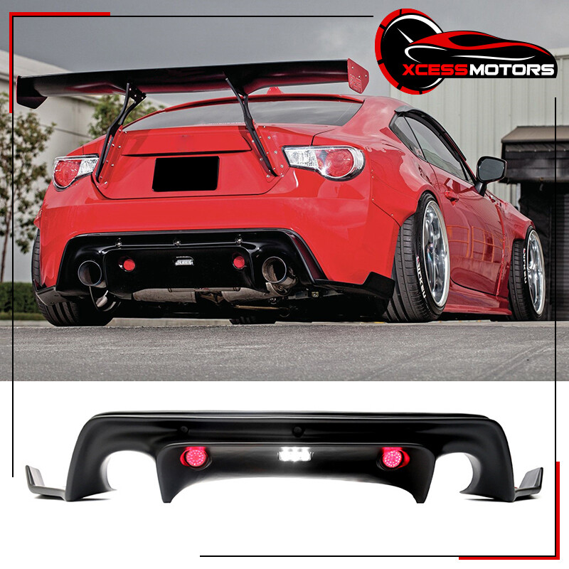 Fits 13-20 Scion FRS Toyota 86 13-20 Subaru BRZ Rear Diffuser GR Style ...